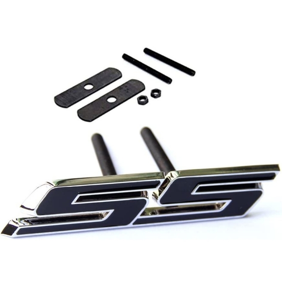 Other | Black Ss Emblem Grill Badge Adhesive Back Emblems Available ...